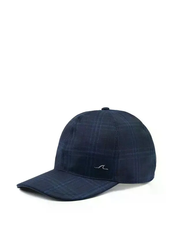 Paul & Shark Tartan Baseball Cap - Blue