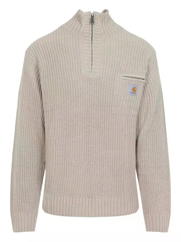Carhartt Work In Progress Detroit Half-zip Sweater - Neutrals