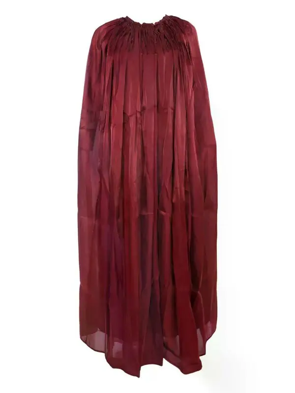 BARUNI Samarah Pleated Maxi Dress - Red