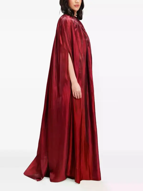 BARUNI Samarah Pleated Maxi Dress - Red