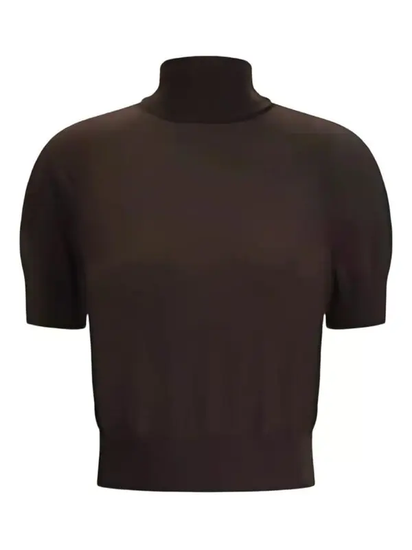 PETAR PETROV Short-sleeve Turtleneck Top