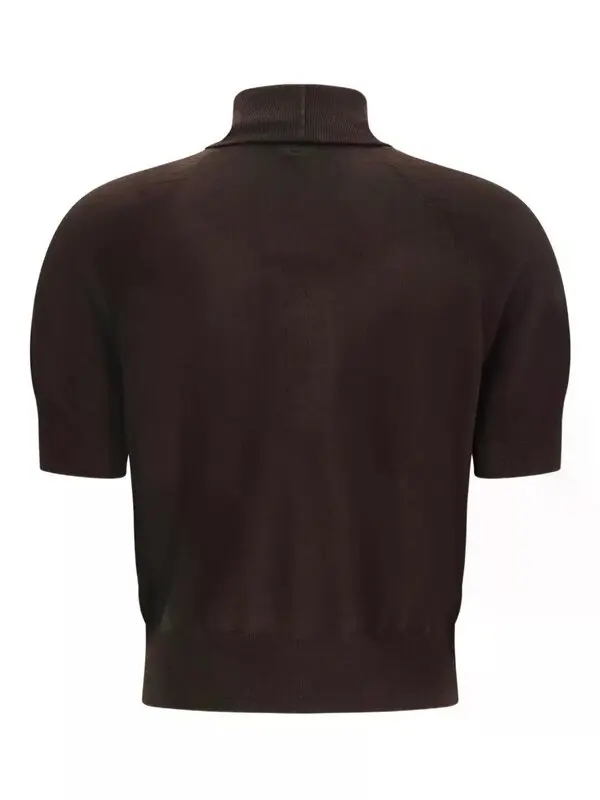 PETAR PETROV Short-sleeve Turtleneck Top