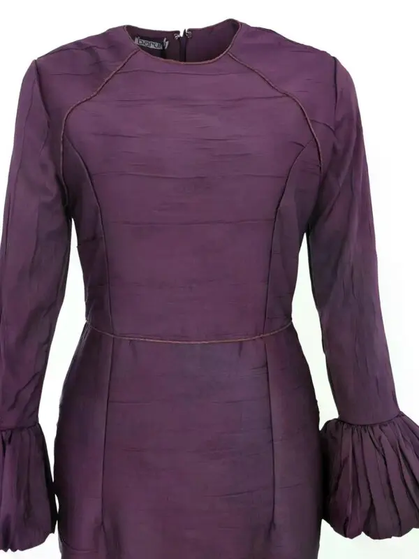 BARUNI Talia Ruffle-cuffs Maxi Dress - Purple