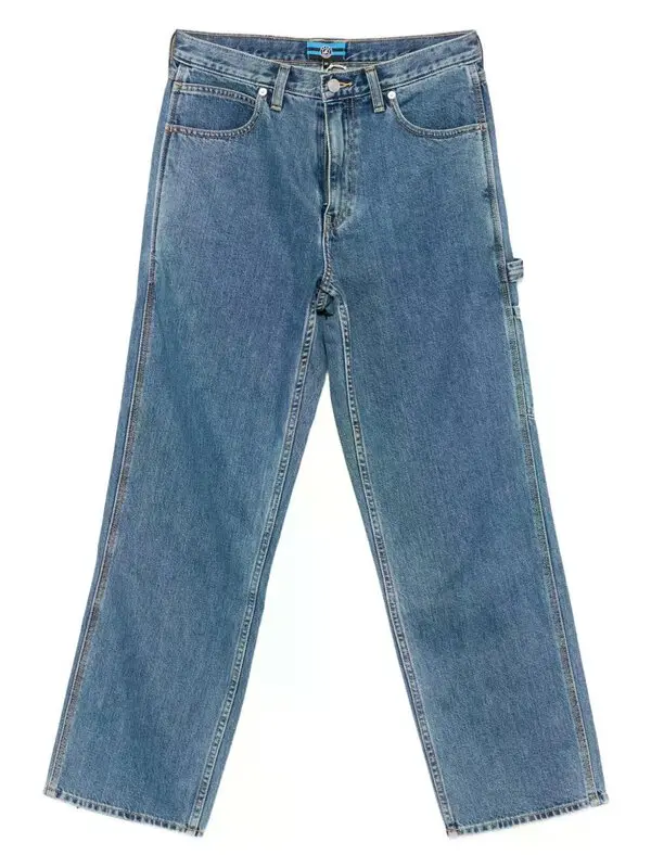 AGNES B. Logo-embroidered Jeans