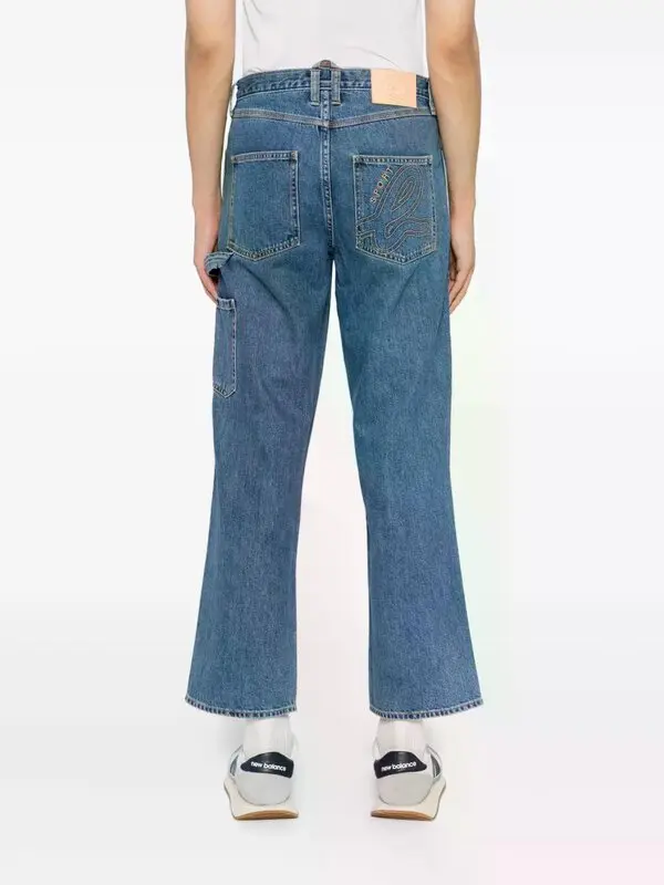 AGNES B. Logo-embroidered Jeans