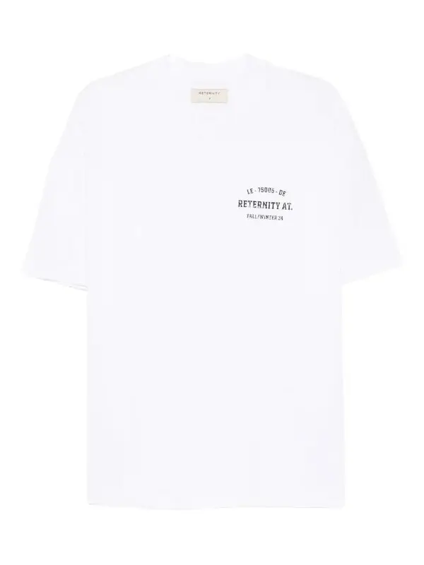 RETERNITY Crew-neck Cotton T-shirt - White