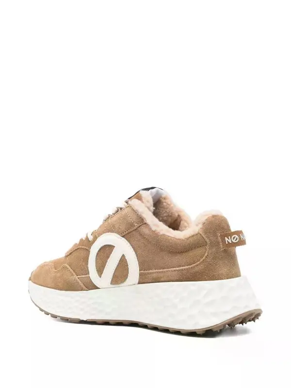 NO NAME Suede Sneakers With Circular Logo