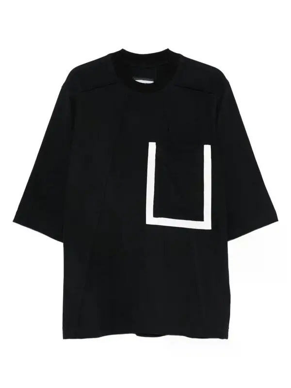HAMZA Pocket-panel T-shirt - Black