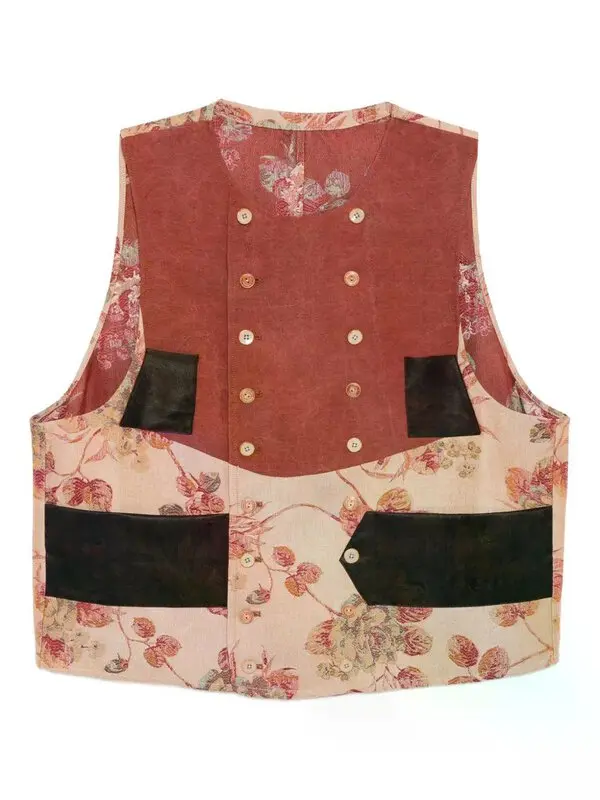 COMMUNS Floral-embroidered Gilet
