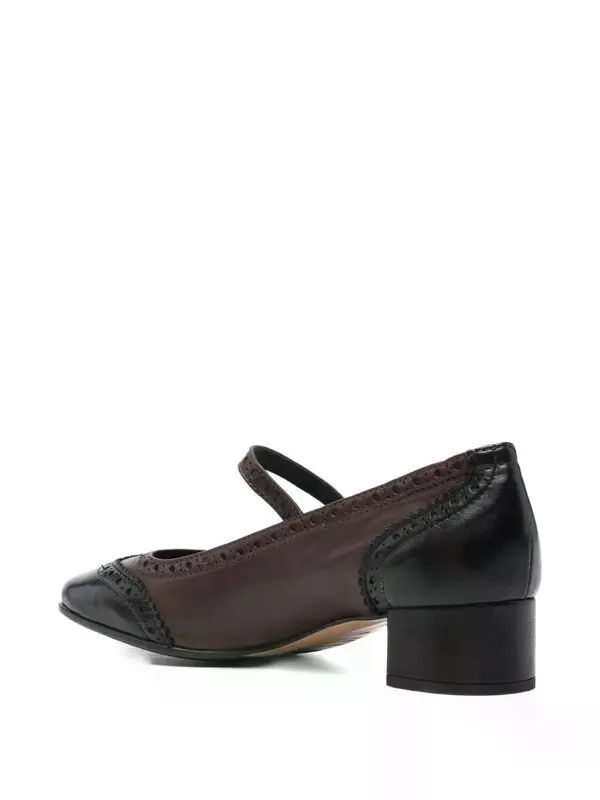 LORENA PAGGI Leather Brogue Pumps