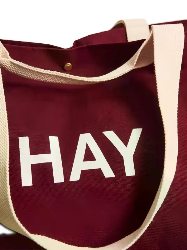HAY Weekend Logo-print Canvas Tote Bag