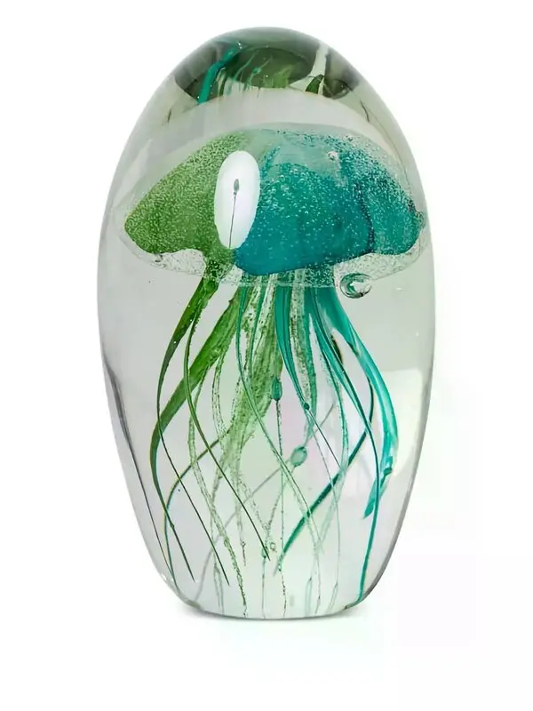 CU I SEEYOU Jellyfish Glass Paper Weight - Blue