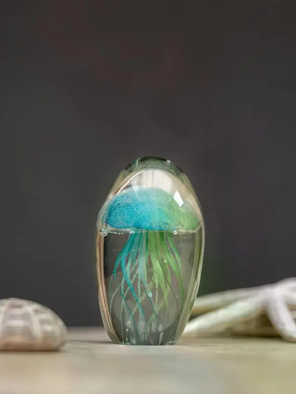 CU I SEEYOU Jellyfish Glass Paper Weight