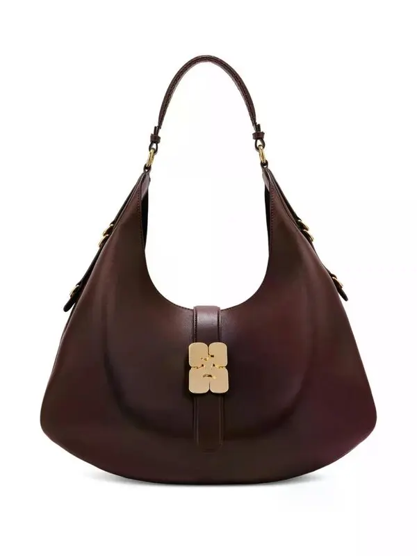 GANNI Large Kat Tote Bag - Brown