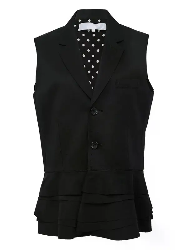 COMME DES GARÇONS TAO Ruffled Peplum Waistcoat