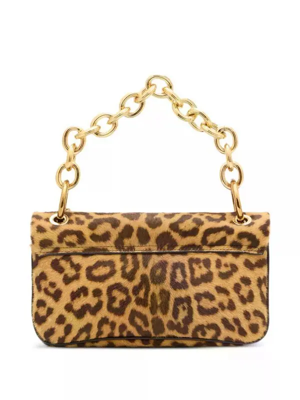 Roberto Cavalli Leopard-print Chain Shoulder Bag