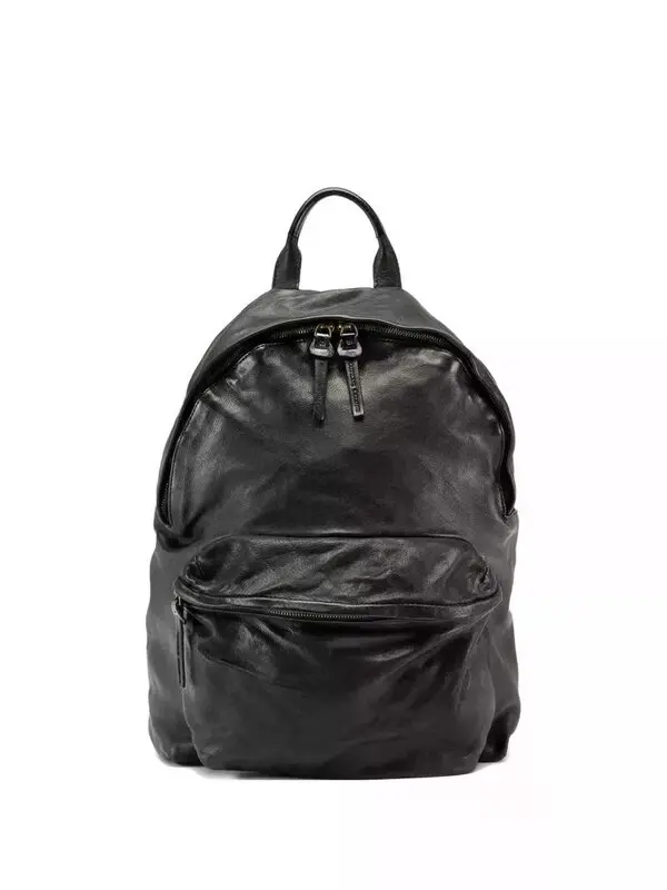 Officine Creative Leather Backpack - Black
