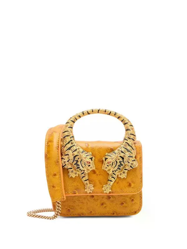 Roberto Cavalli Mini Embossed Tote Bag