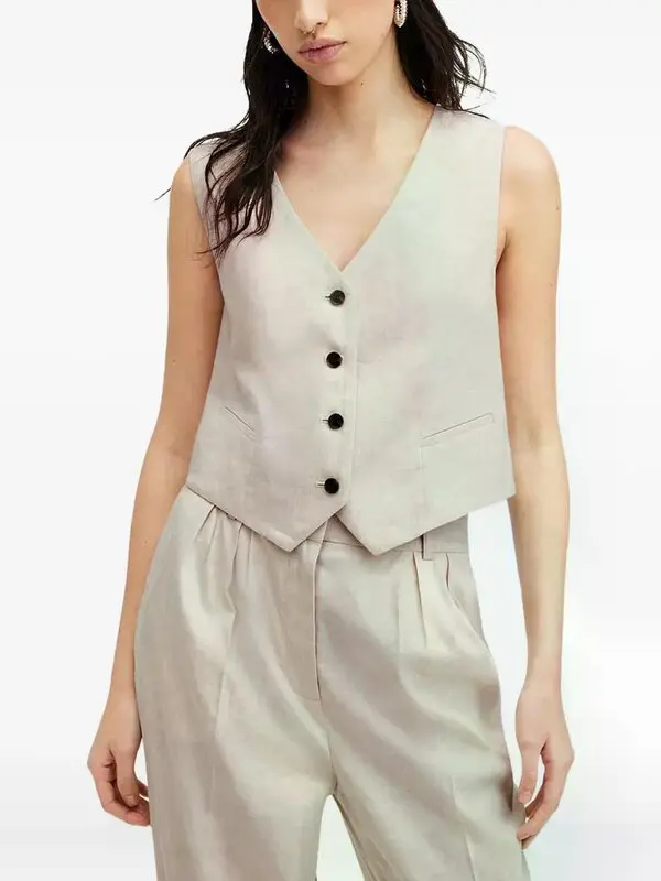 ALLSAINTS Button-front Waistcoat