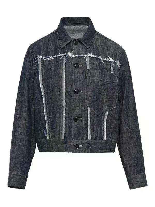 Y’s Frayed-detail Denim Jacket