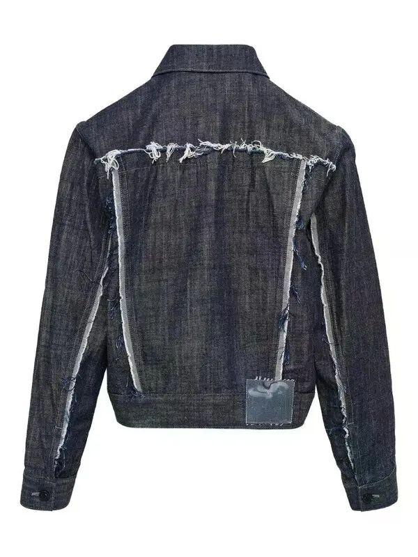 Y’s Frayed-detail Denim Jacket