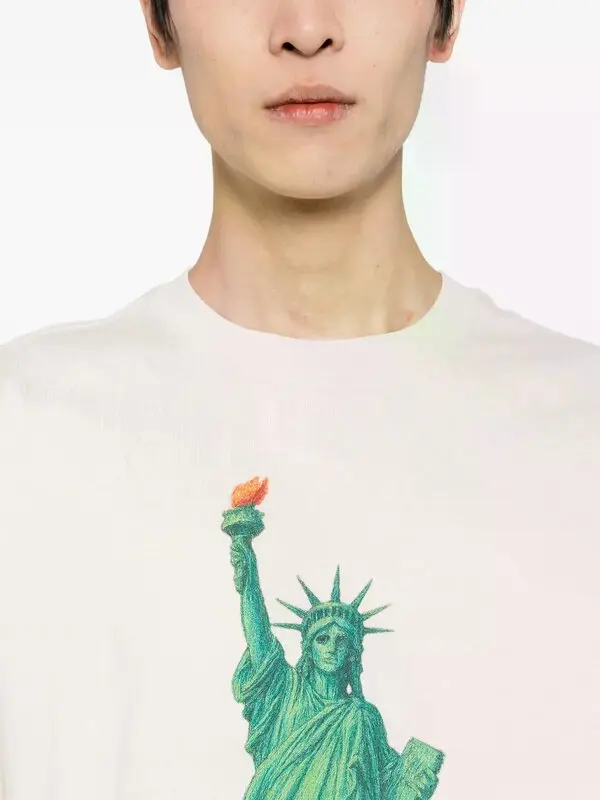 MELT Graphic=print T-shirt - Neutrals