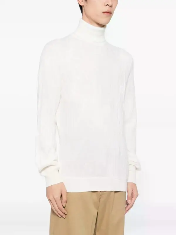 Brioni Turtleneck Jumper - Neutrals