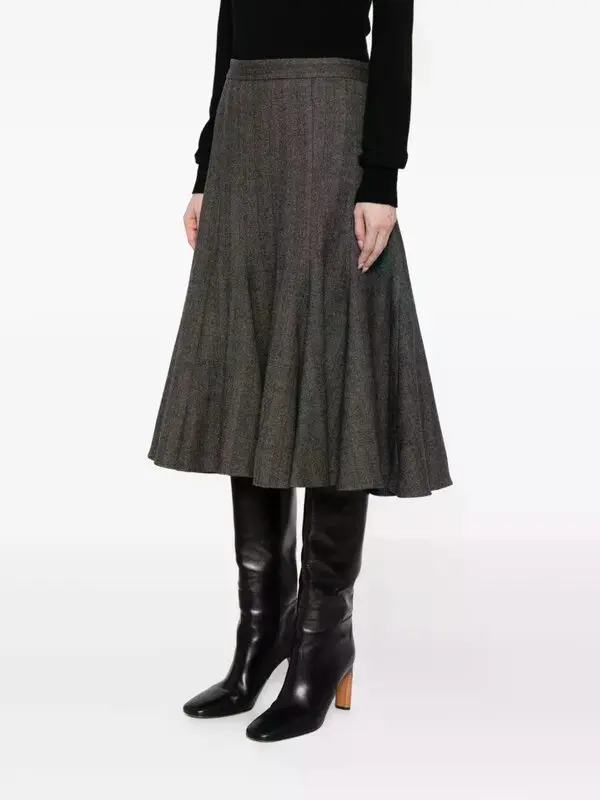 JNBY Peplum Hem Wool Skirt