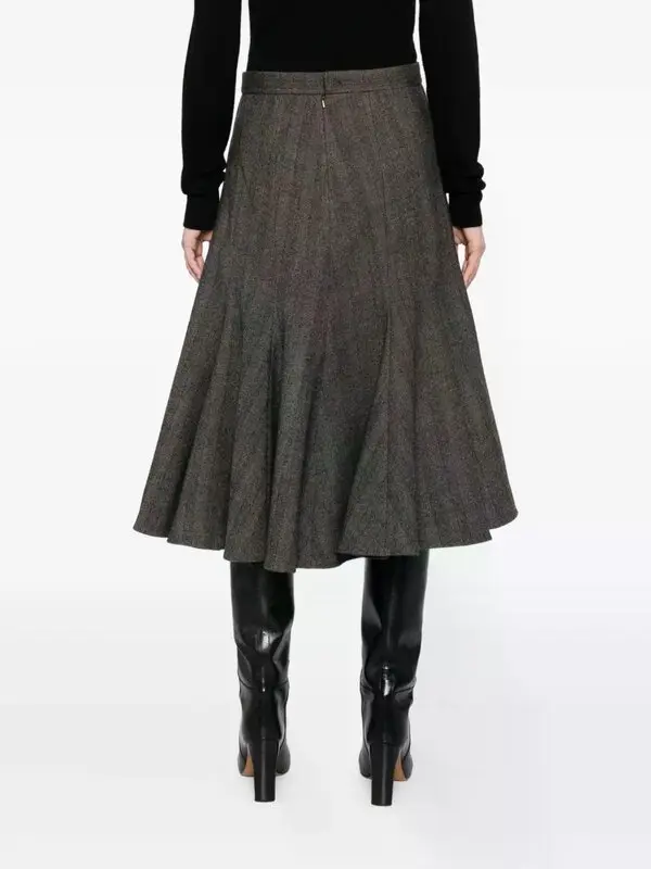 JNBY Peplum Hem Wool Skirt
