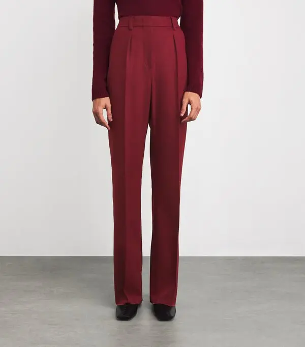 Max Mara Camelwool Straight Leg Trousers