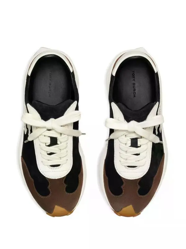 Tory Burch Panelled Lace Up Sneakers