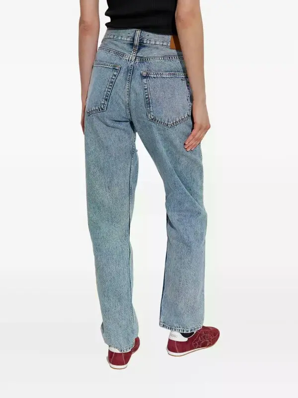 Amiri Distressed Straight Leg Jeans