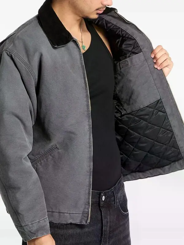 Carhartt Work In Progress Og Detroit Zip-up Jacket - Grey