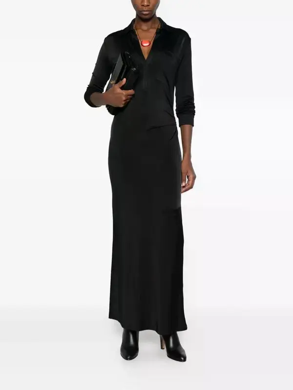 Tove Iana Draped Dress - Black