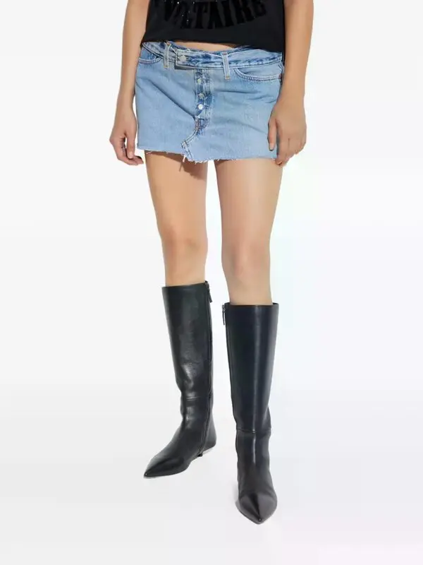 RE/DONE Denim A-line Skirt