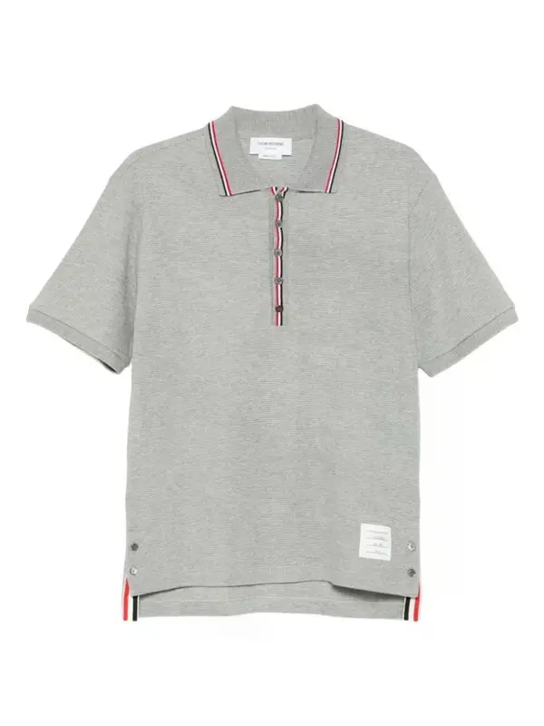 Thom Browne Logo-patch Polo Shirt