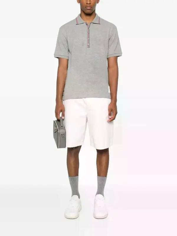 Thom Browne Logo-patch Polo Shirt
