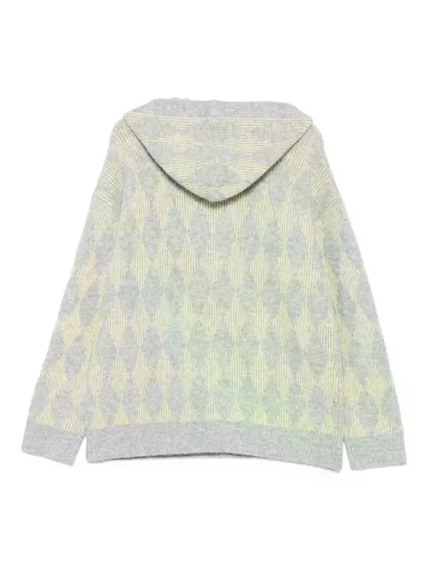 BLUEMARBLE Argyle Hooded Sweater