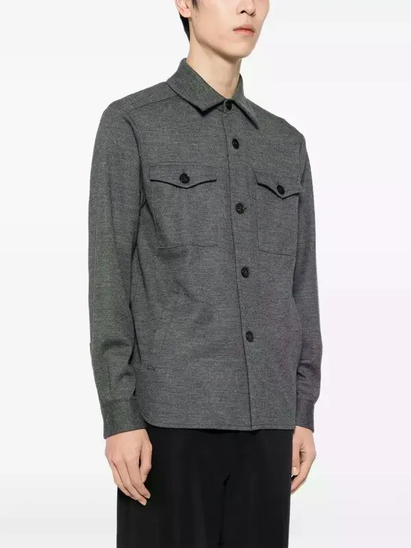 Harris Wharf London Wool Shirt Jacket