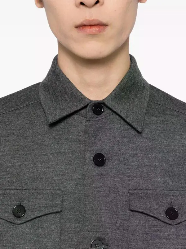 Harris Wharf London Wool Shirt Jacket