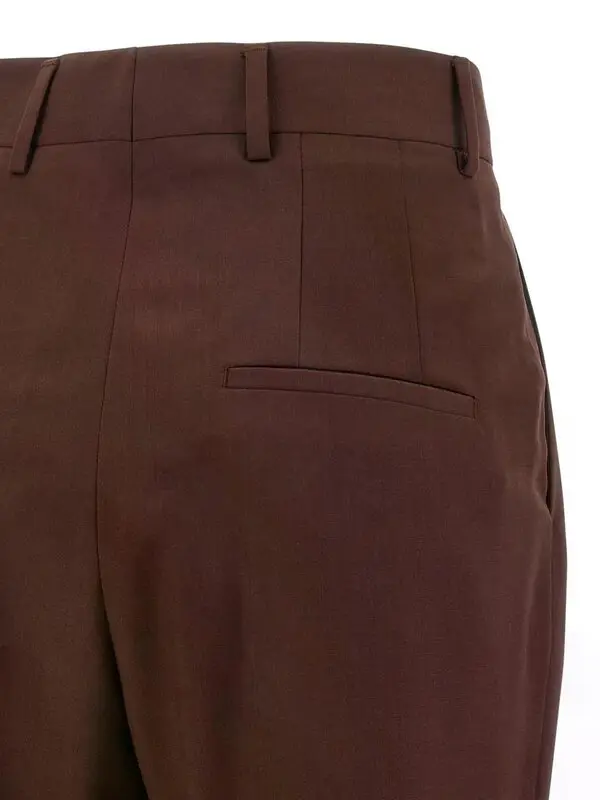 ARMARIUM Pleated Front Virgin Wool Trousers