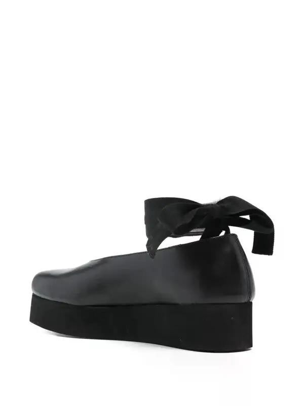 Comme Des Garçons Ribbon-bow Platform Ballet Flats