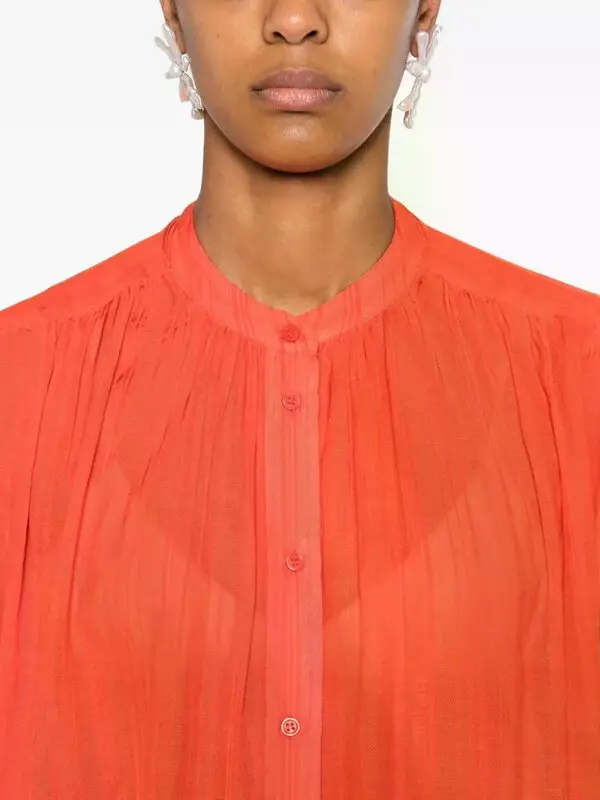 Vanessa Bruno Sleeveless Mandarin Collar Shirt