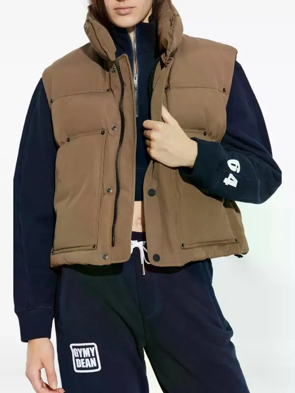 Dsquared2 Press-stud Quilted Gilet - Brown
