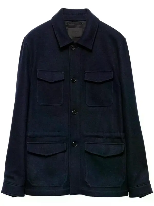 Prada Buttoned Safari Jacket - Blue