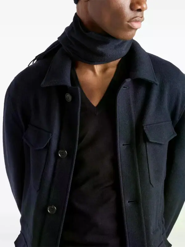 Prada Buttoned Safari Jacket - Blue