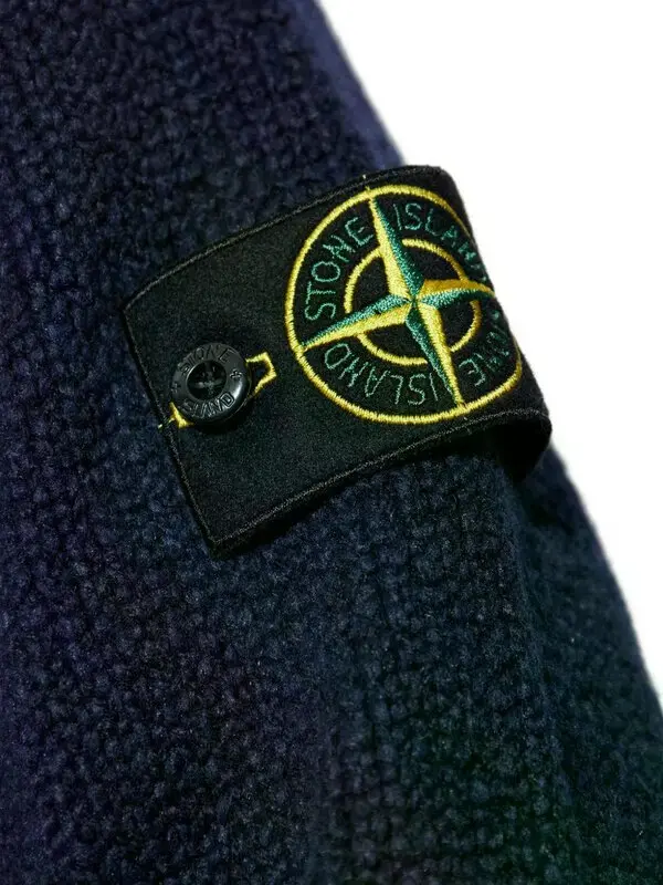 Stone Island Zip-front Wool Sweater