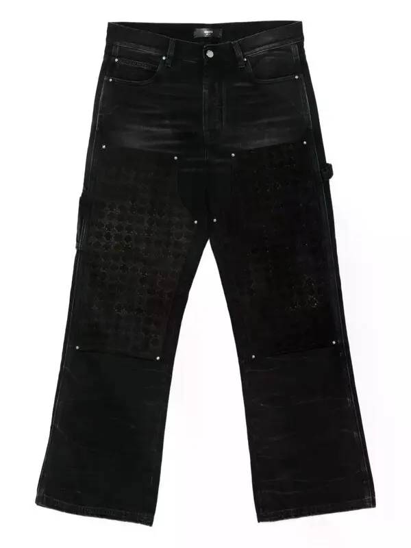 Amiri Monogram Knee Panel Jeans