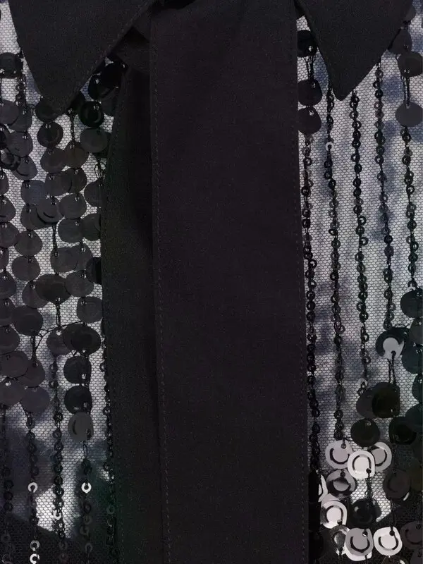 Elie Saab Sequinned Tulle Shirt