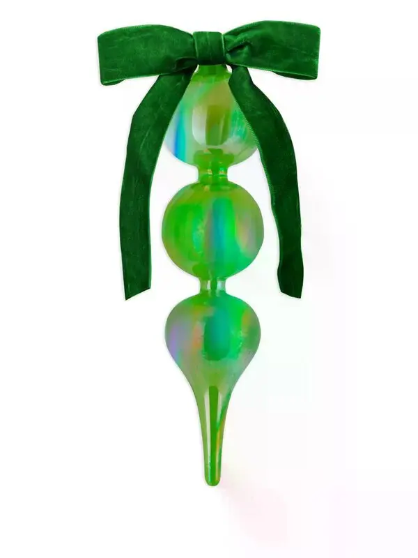 BACI MILANO Iridescent Glass-bead Ornament - Green